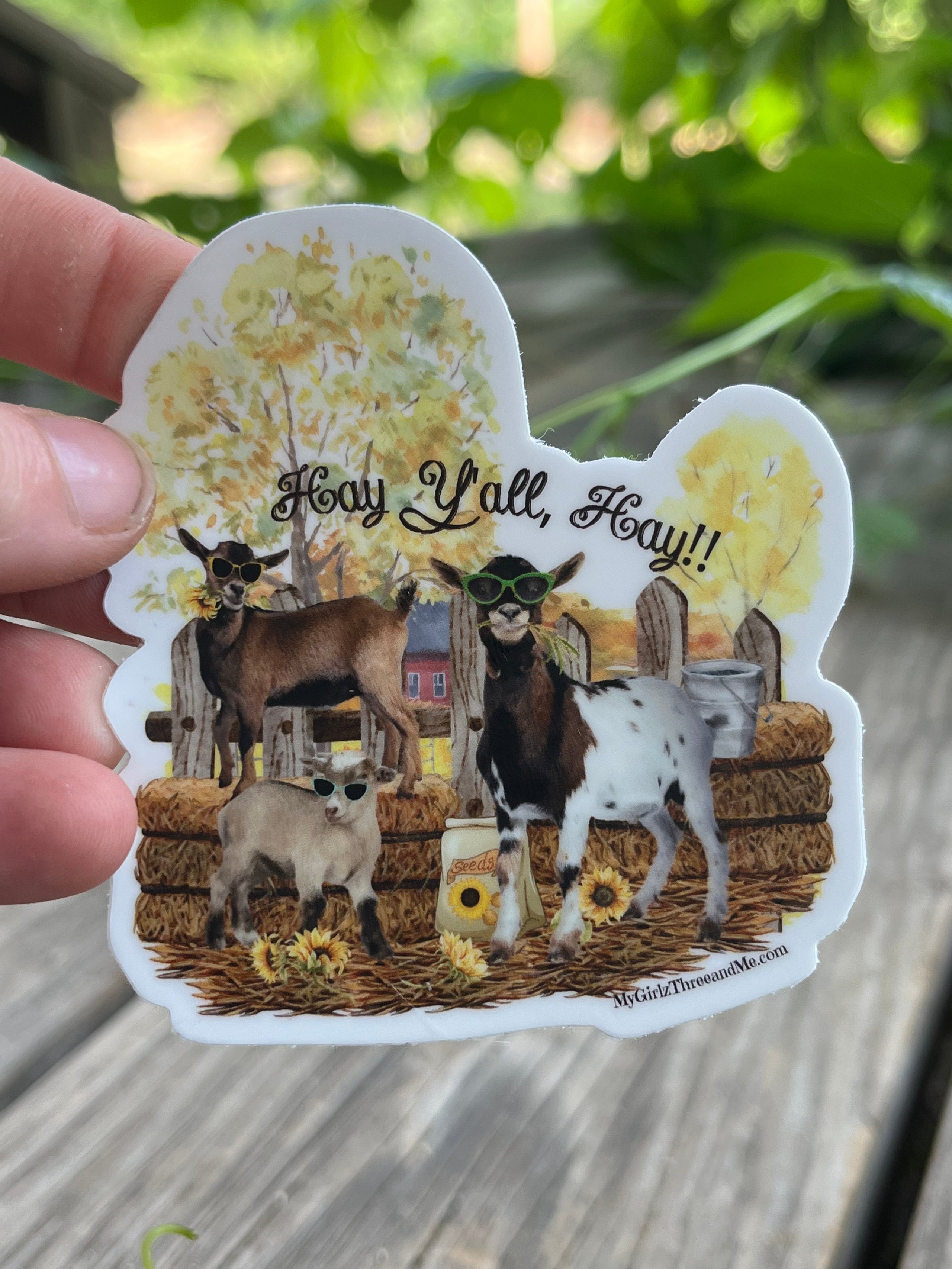 Hay Y'all, Hay!! ~ Art Sticker | My Girlz Three & Me